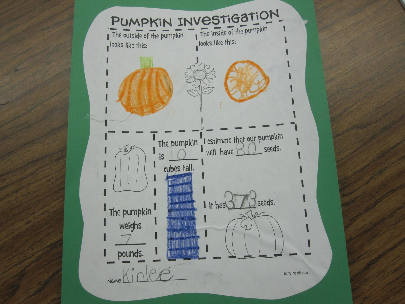 Fun For First: Pumpkin Investigation