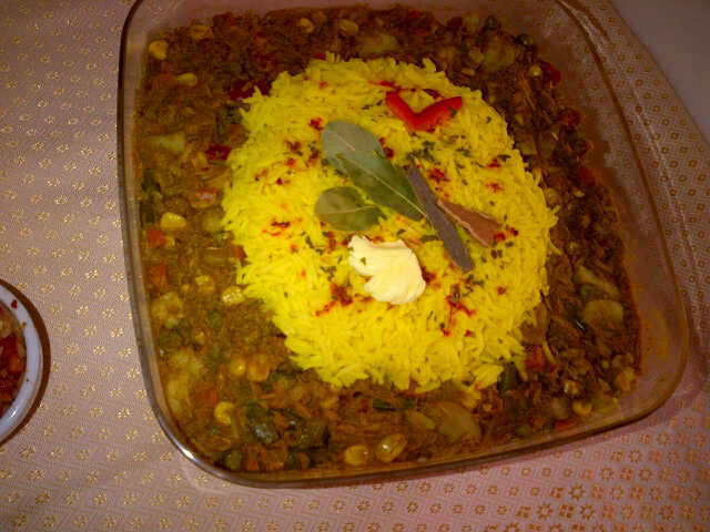 saadiqah: my very own Akni dish....Yip, made it myself!