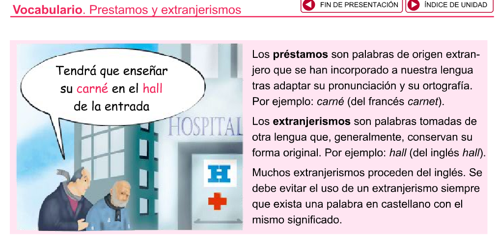 LA CLASE DE FLOR 5º DE PRIMARIA : LENGUA UD 11: LOS EXTRANJERISMOS