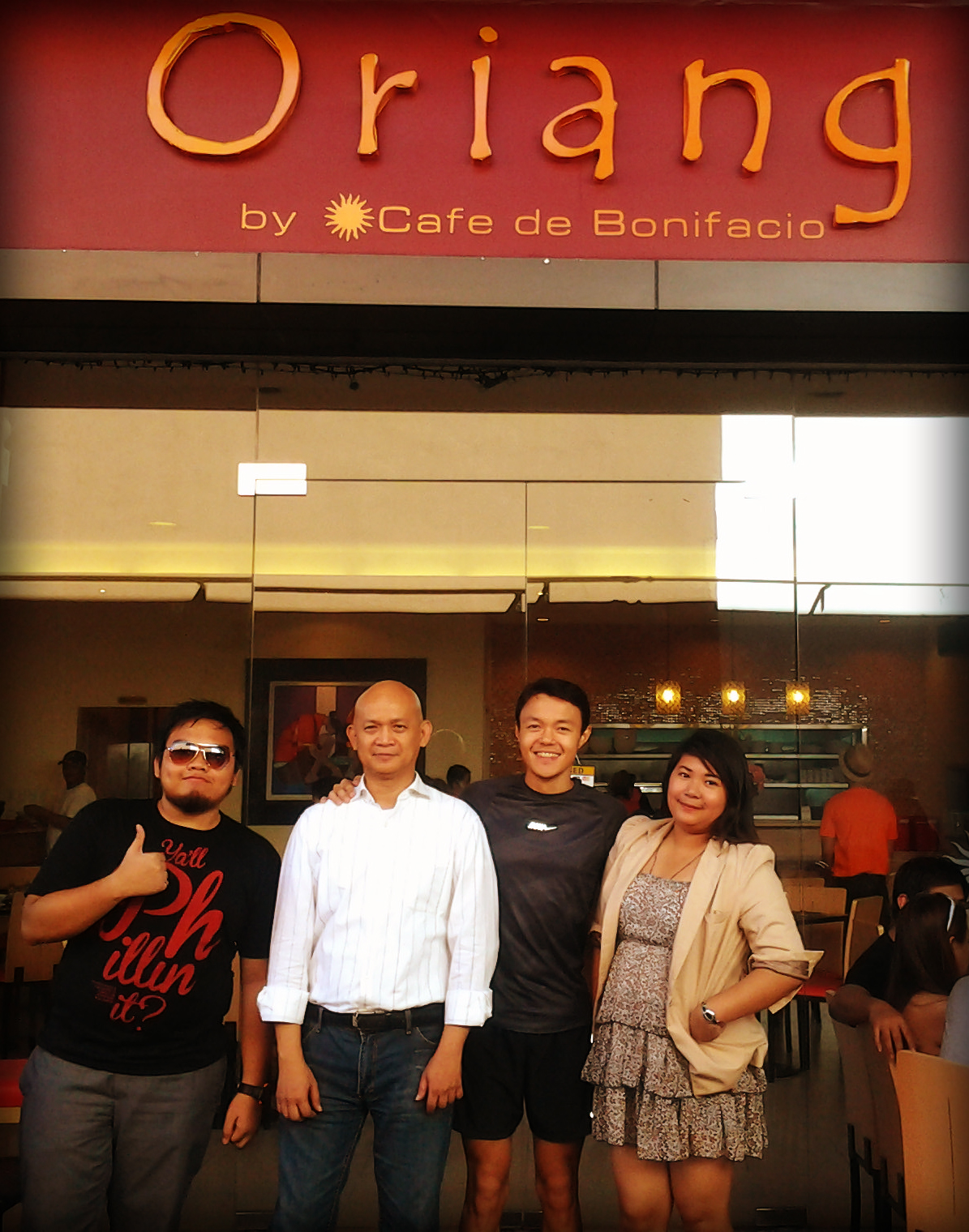 SunDManOnFeat: SunDManOnYourTummy: ORIANG by Cafe de Bonifacio: Further ...