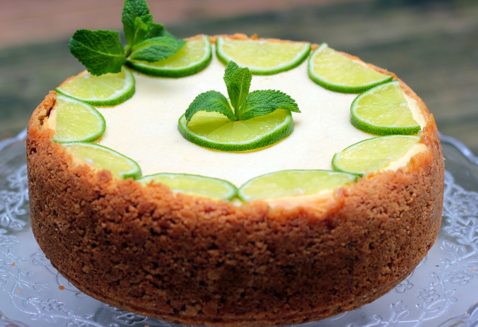 Cheesecake au citron vert et à la menthe - CAMELIE