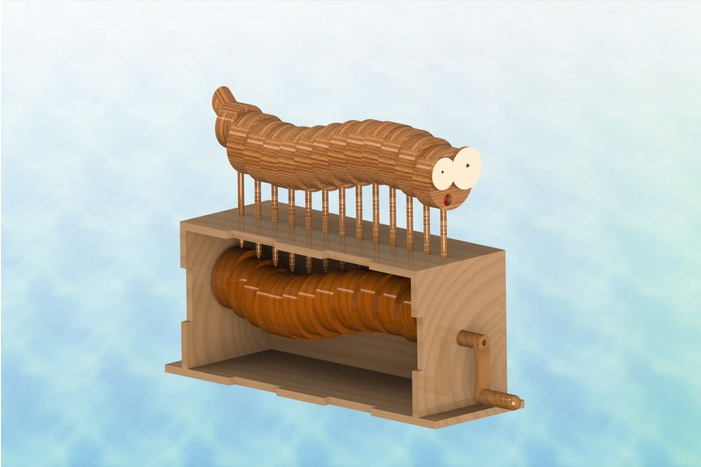 Backyard Gadgets: Wooden Snake Automata