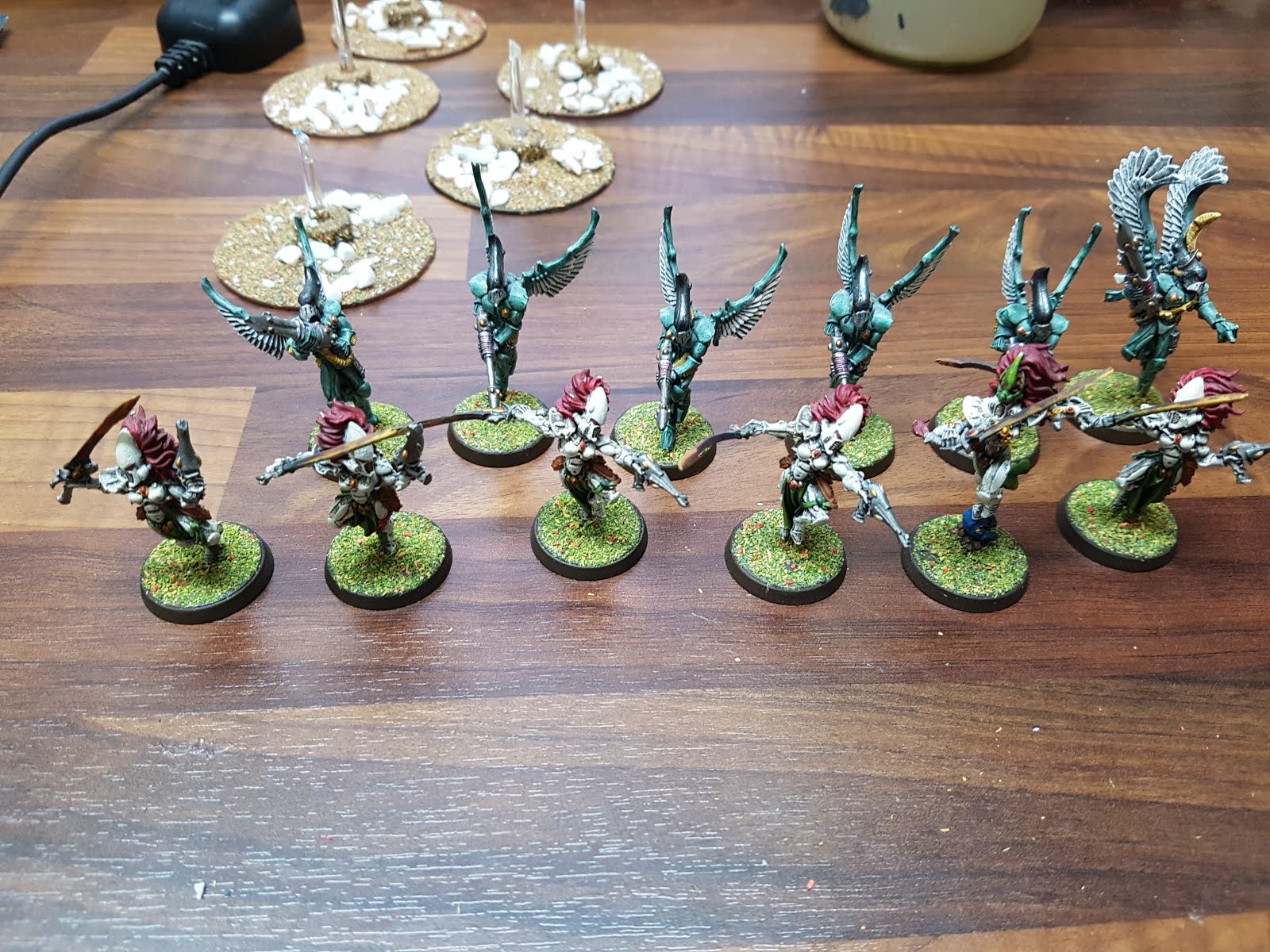 Another wargaming blog: Freshly painted Swooping Hawks ready to fail ...