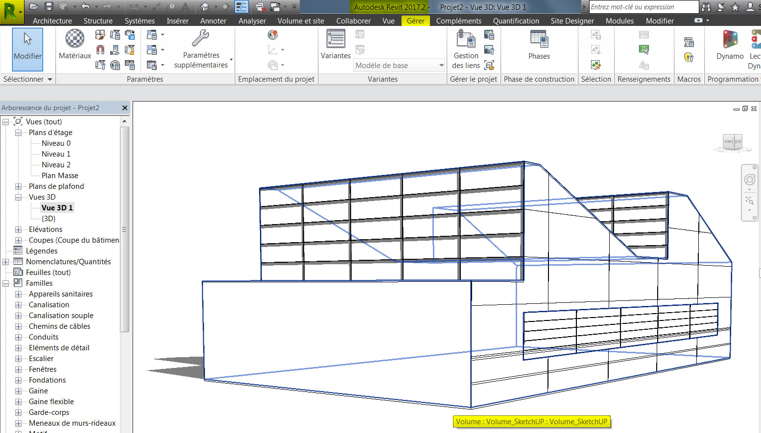 Revit-Mémo: Revit 2017_Importation de fichiers SketchUp pour générer ...