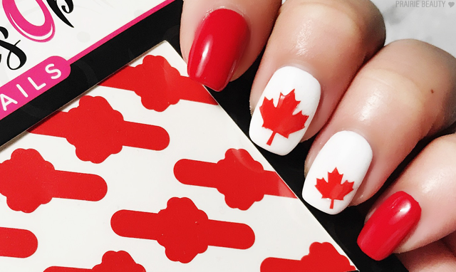 NAIL ART: Whats Up Nails Canadian Flag Nail Stencils - Prairie Beauty