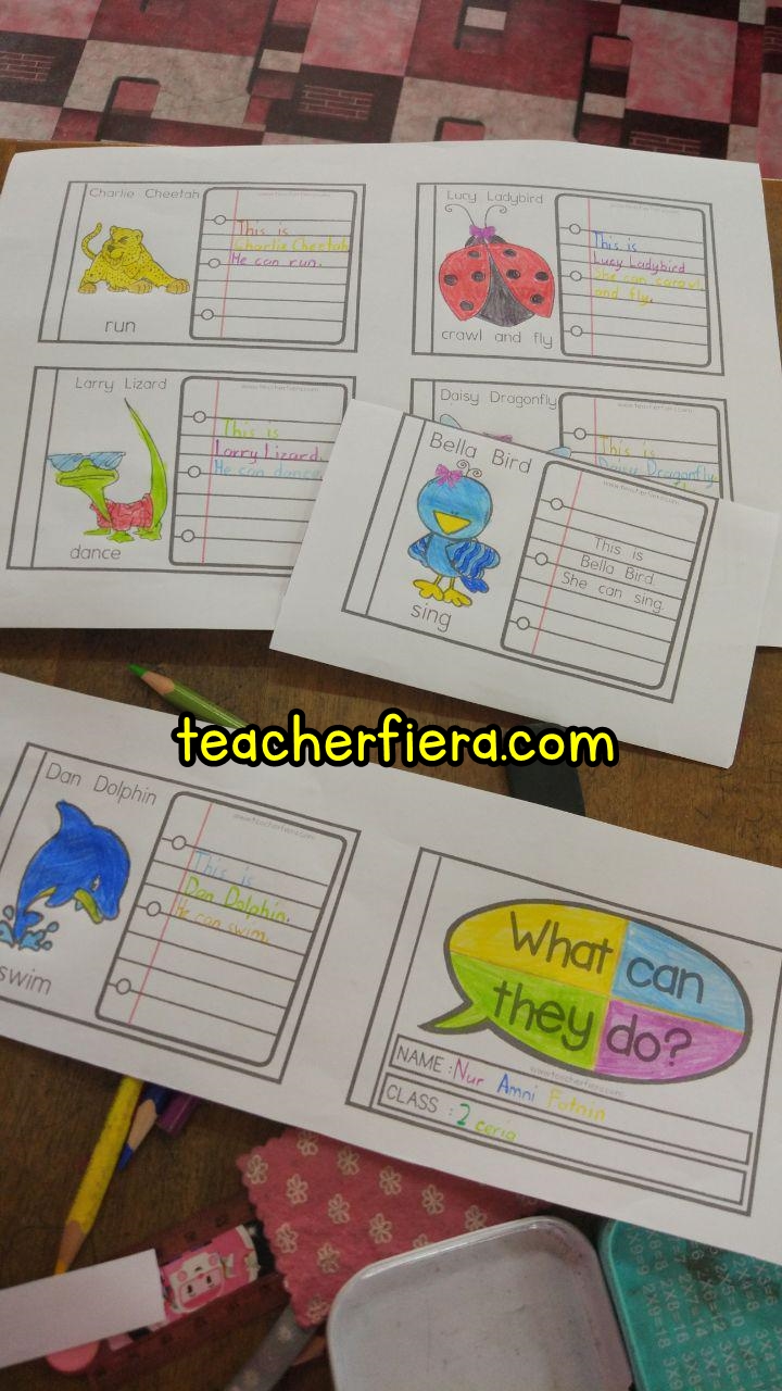 teacherfiera.com: SELF MADE MINI BOOK (WHAT CAN THEY DO? ) YEAR 2 UNIT 8