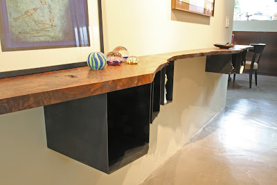 MADE: Walnut and Steel Hall Shelf