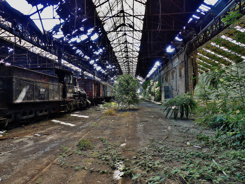 Deserted Places: Inside an abandoned train yard in Budpest