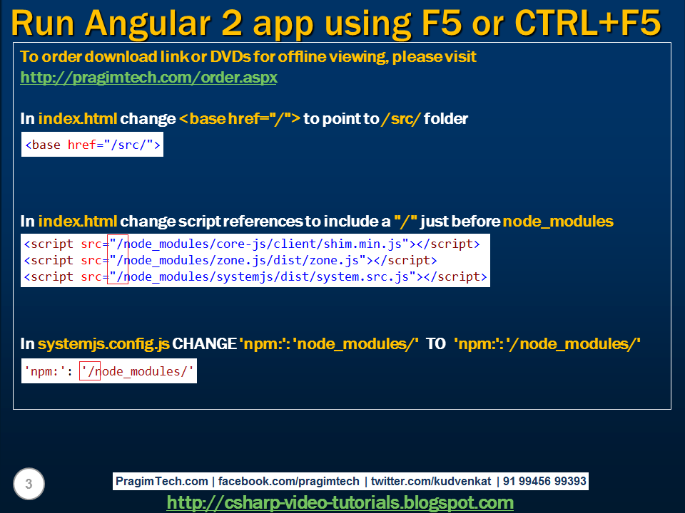 Sql server, .net and c# video tutorial: Run angular 2 app using f5 from ... Sql server, .net and c# video tutorial: Run angular 2 app using f5 from ...