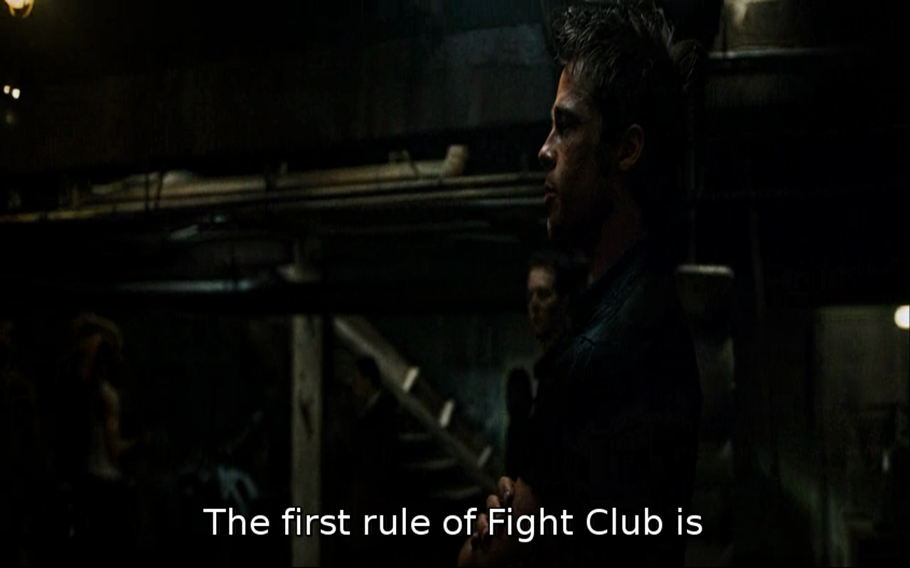The 8 Rules Of Fight Club!