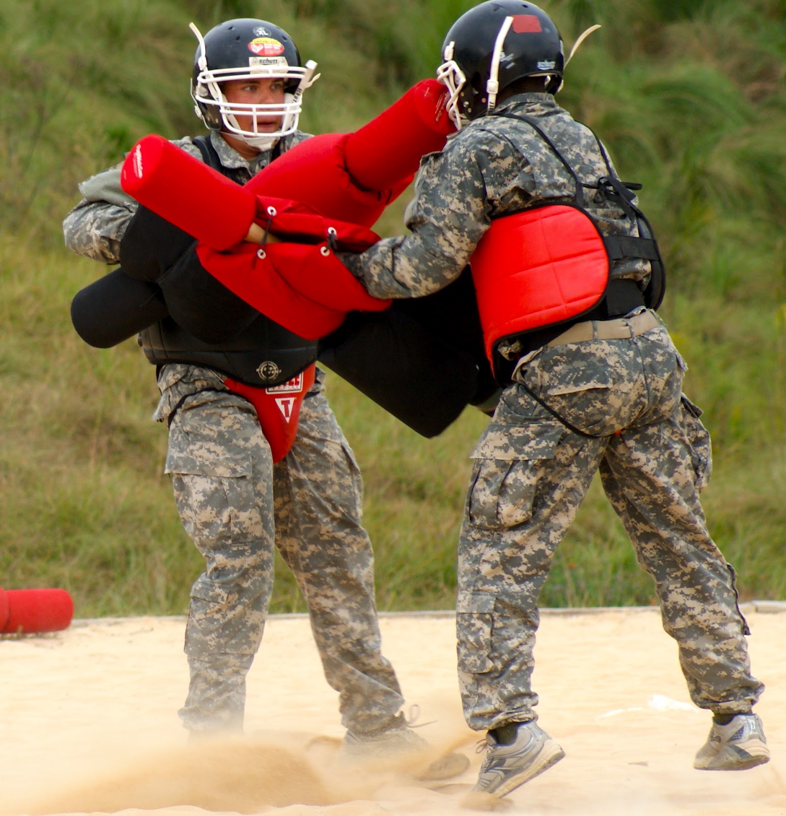 all because two people fell in love: Pugil Sticks