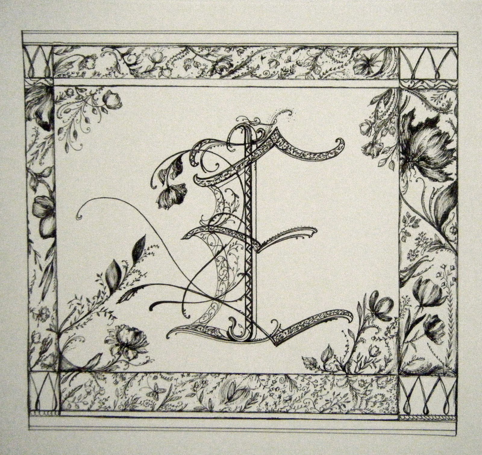 Wanderlust Gallery: Hand Lettered Letter E