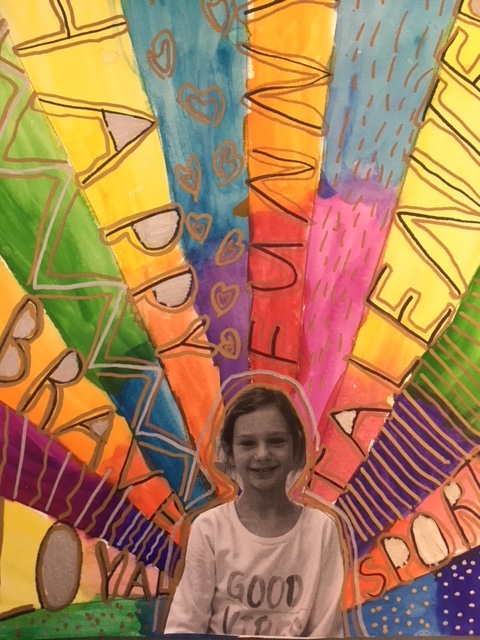 Center School Art: Character Trait Self Portraits