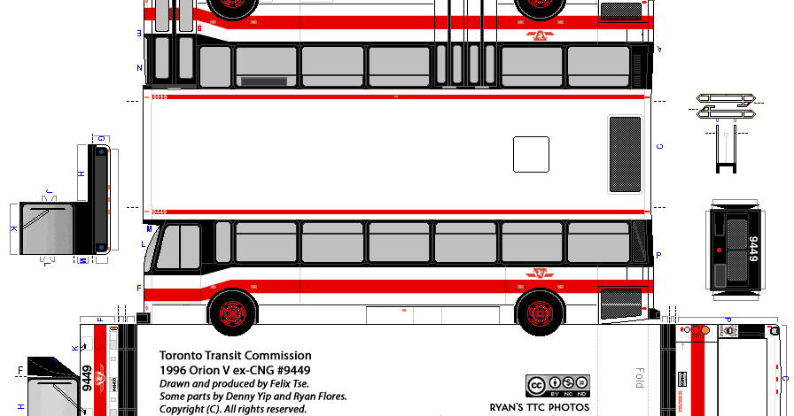 SP. Papel Modelismo: PaperBus 1996 Orion V ex-CNG - Toronto Transit ...