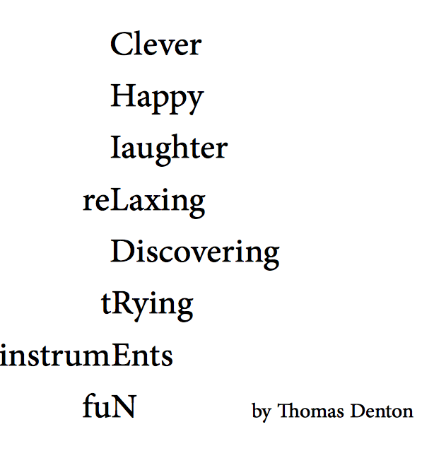 Exhibitions Blog: Gallery Interaction: Mesostics.