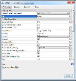 jFrame Title Java Netbeans | Membuat Judul Frame Java Netbeans ~ Materi Java Pemula