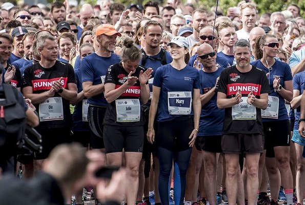 Crown Princess Mary participated in Royal Run in Odense