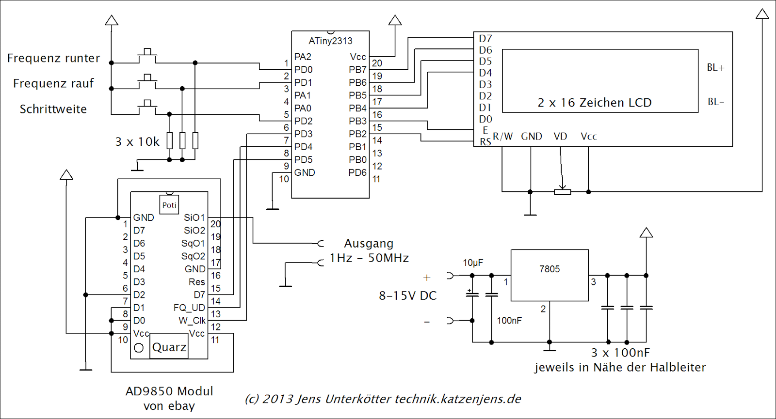 katzenjens' Technik-Blog: Billiger Selbstbau Frequenzgenerator