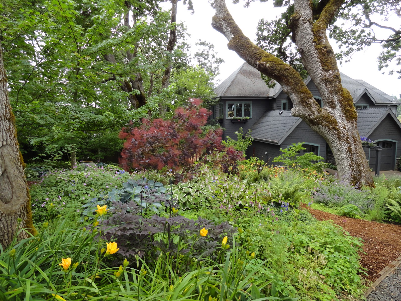 danger garden: Salem Study Weekend, the Strubel and Crowe gardens
