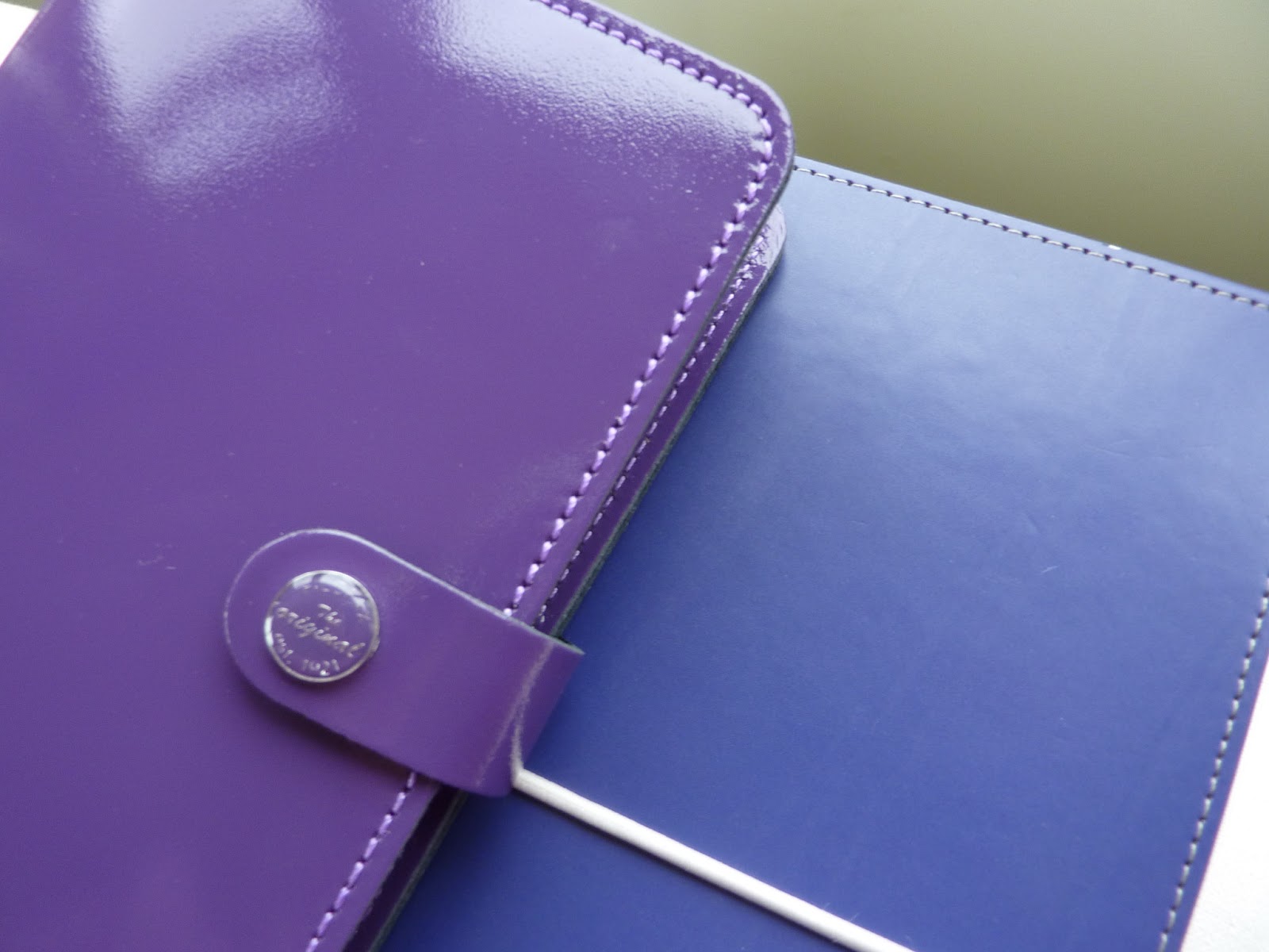 Plannerisms: The Original personal size Filofax in Patent Purple