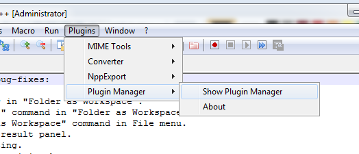 Adding File Explore inside Notepad++ Editor | Few Solution