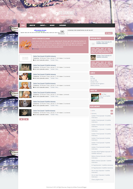 Template Anime Blogger Keren - Blog Funkysst
