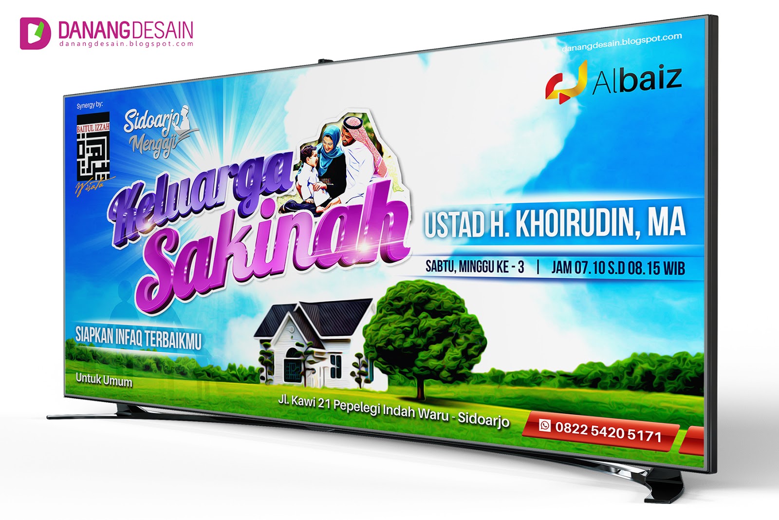 Contoh Desain Iklan Media Digital Islami - Contoh Desain Banner Spanduk