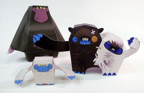 Siamese Monster Papercraft | Papercraft Paradise | PaperCrafts | Paper ...