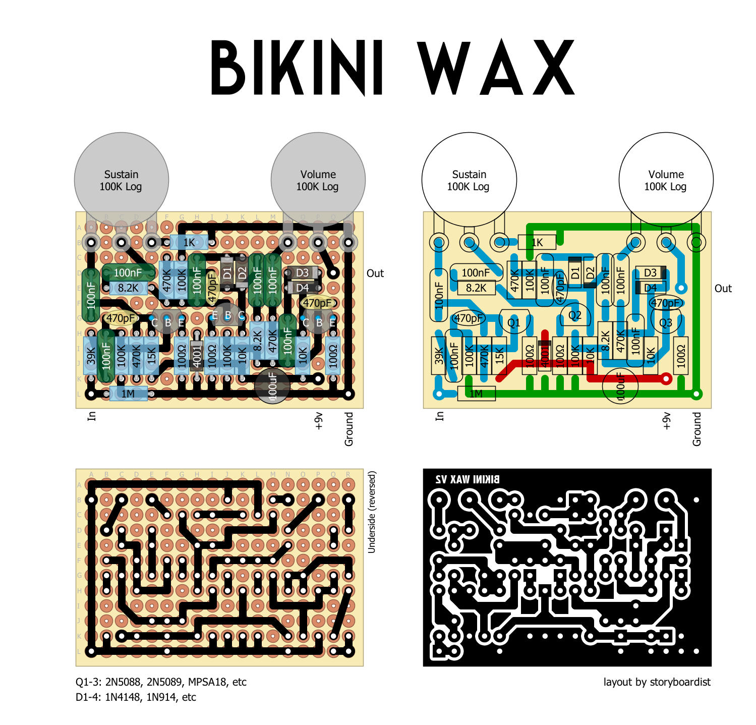 Perf and PCB Effects Layouts: Bikini Wax