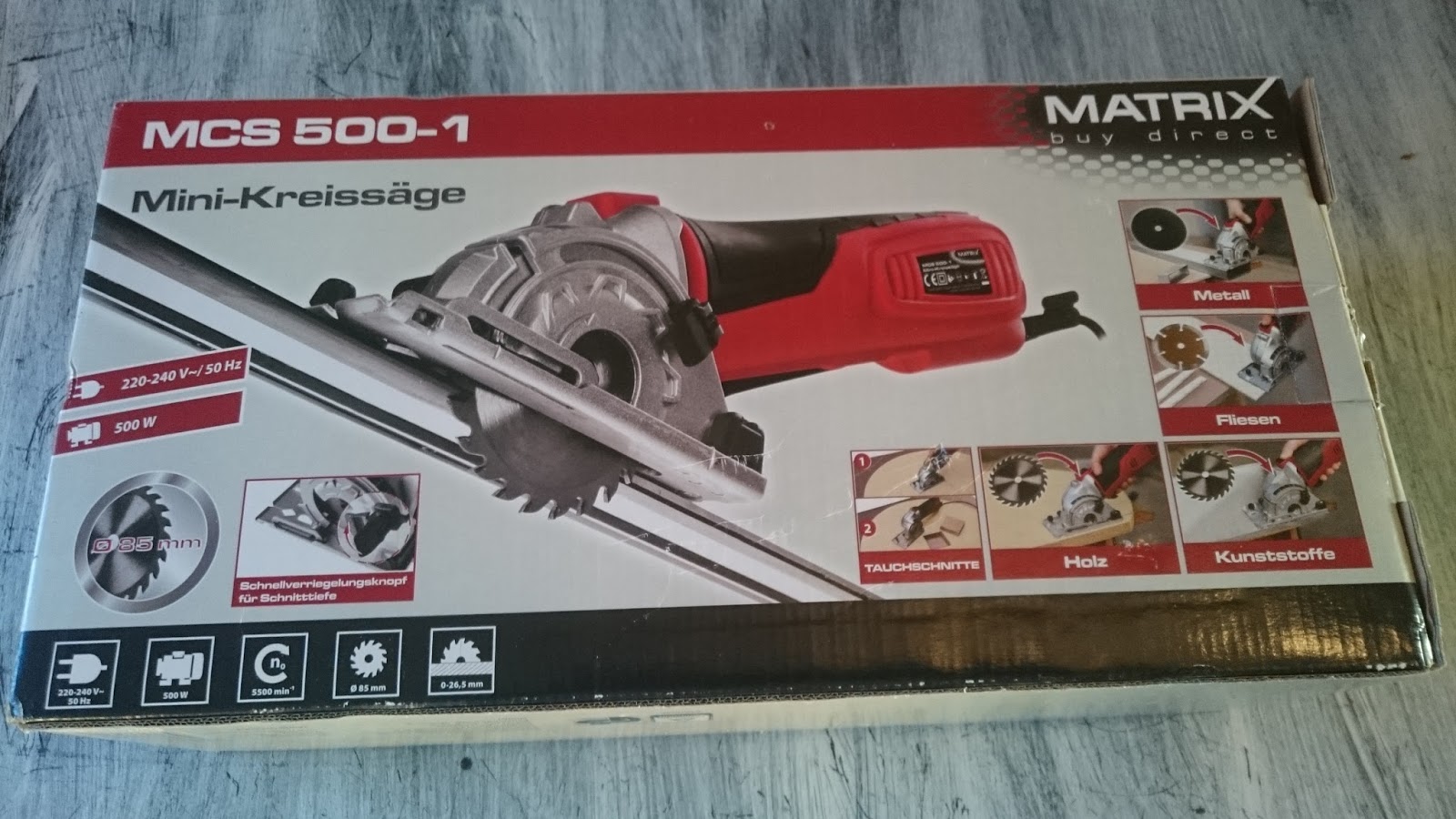 Matrix Mini-Handkreissäge MCS 500-1 im Test