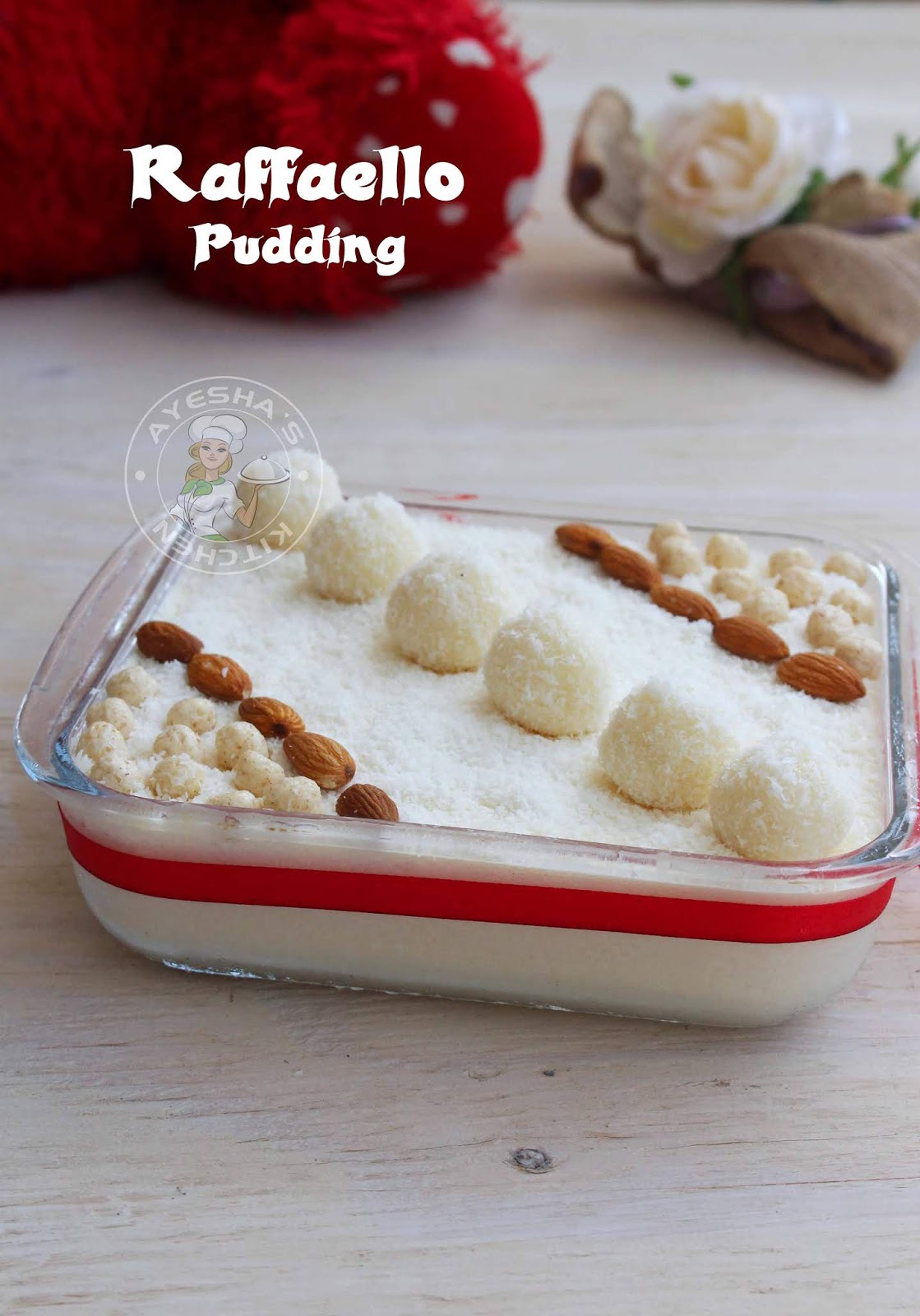 EASY PARTY PUDDING - RAFFAELLO PUDDING RECIPE / CREAMY PUDDING RECIPE
