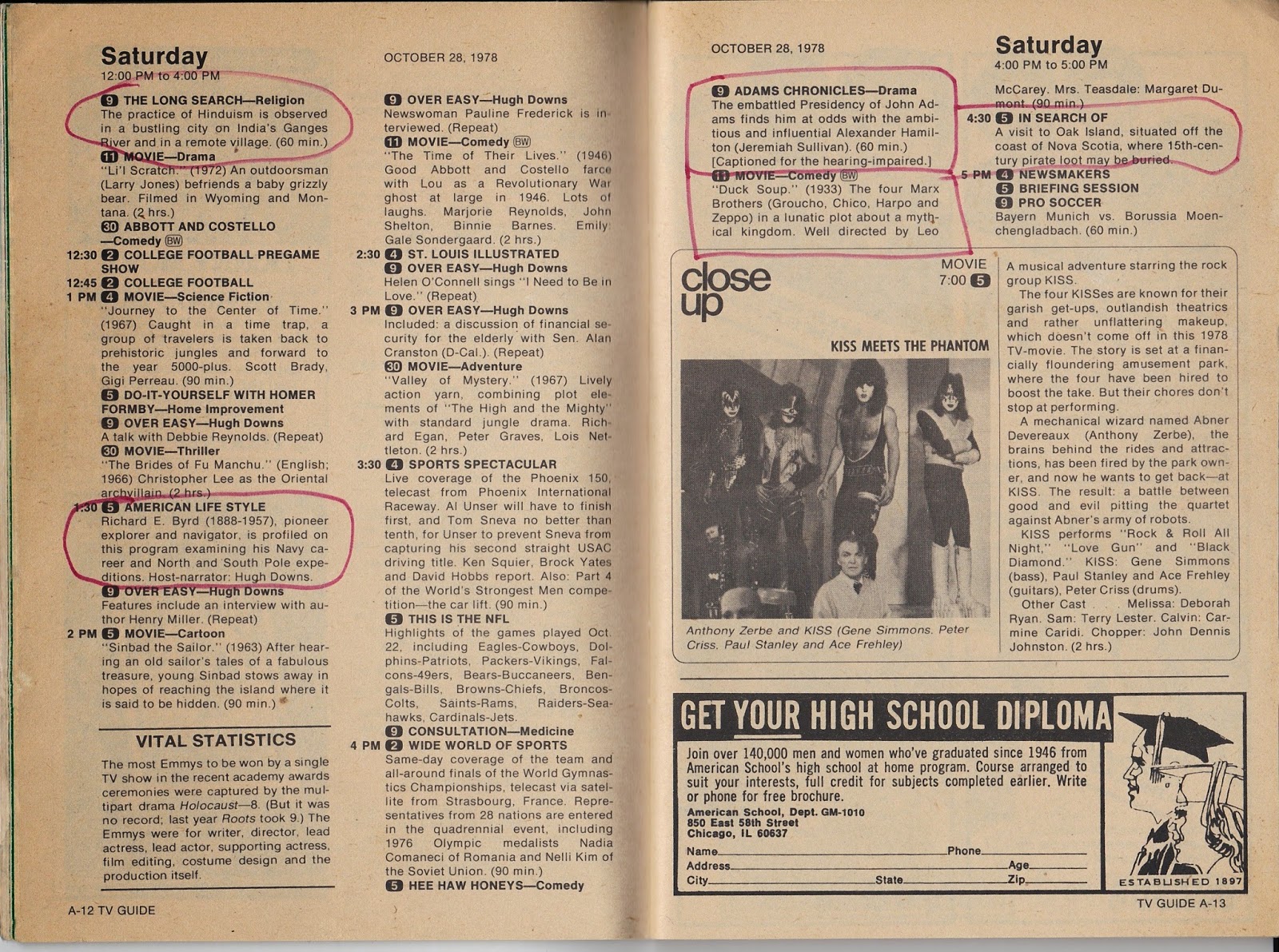 Garage Sale Finds: What was on TV October 28th through November 3rd, 1978