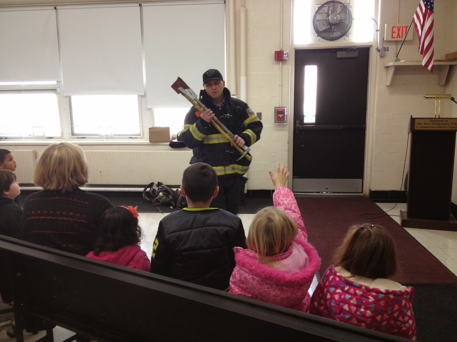 West Elementary School Principal's Blog: Firefighter McNamara visits ...