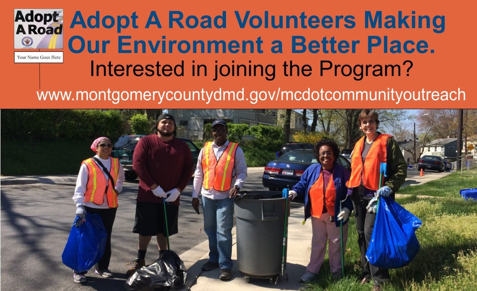 Go Montgomery: Become an Adopt A Road or Spot Volunteer