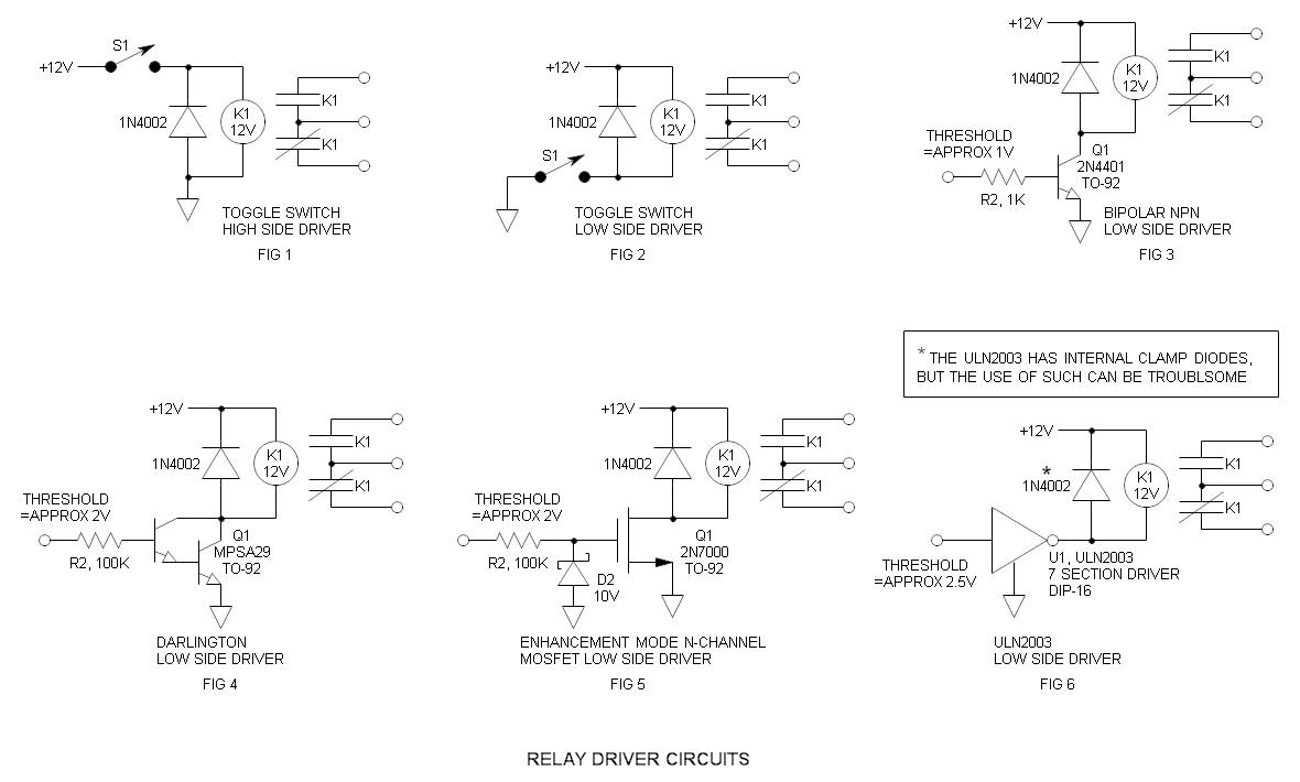 conducteur relais ~ schema electrique