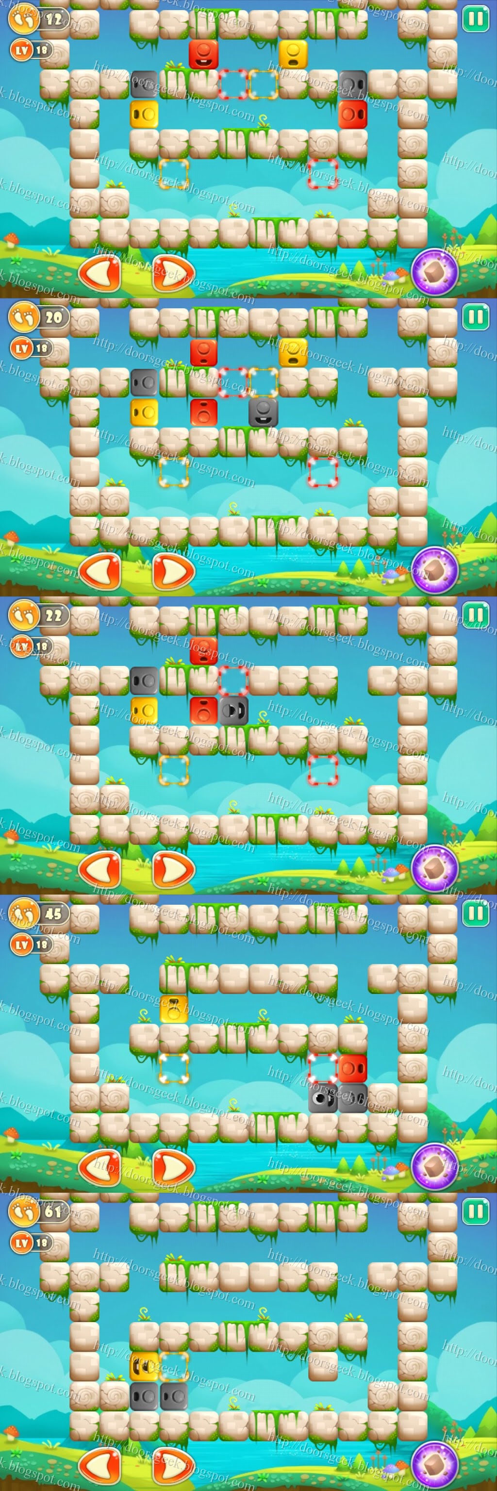 Block Mania [World 1] Level 18 ~ Doors Geek