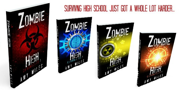 TLBC's Book Blog: Cover Reveal! Zombie High series by: Amy Miles