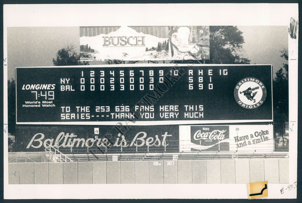 The Fleer Sticker Project: A History of Baltimore's Memorial Stadium ...