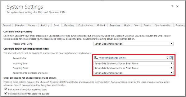 Microsoft Dynamic CRM: Configure email synchronization and Mailboxes on ...