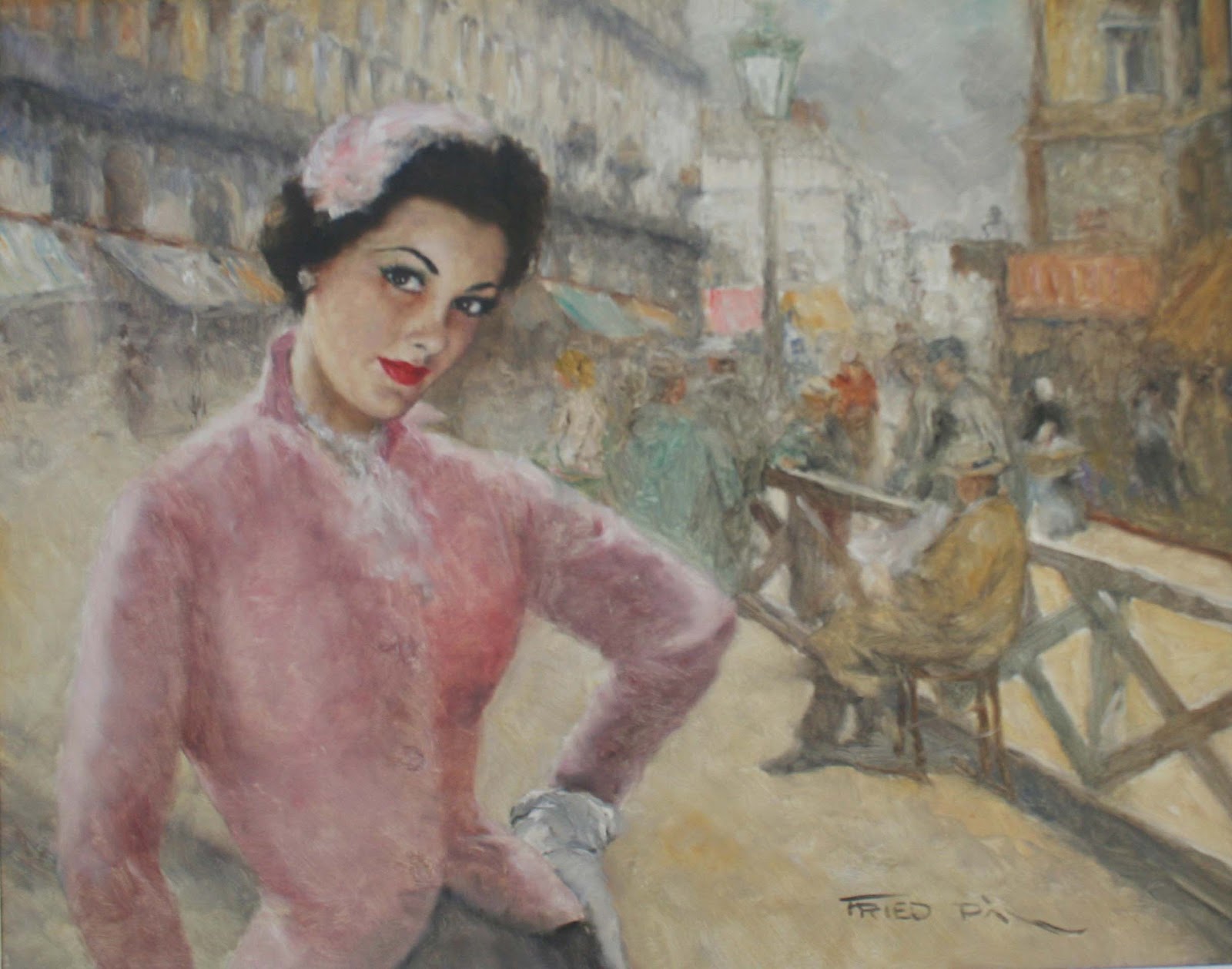 Pal Fried | La Belle Époque | Vintage figurative painter | Tutt'Art ...