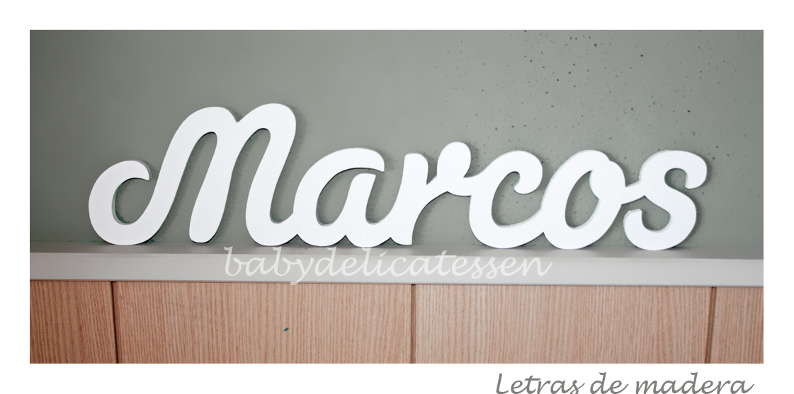 BABY DELICATESSEN LETRAS DE MADERA: MARCOS