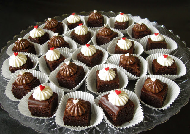 Dark Chocolate Cherry Frosted Brownie Bites - The Lindsay Ann