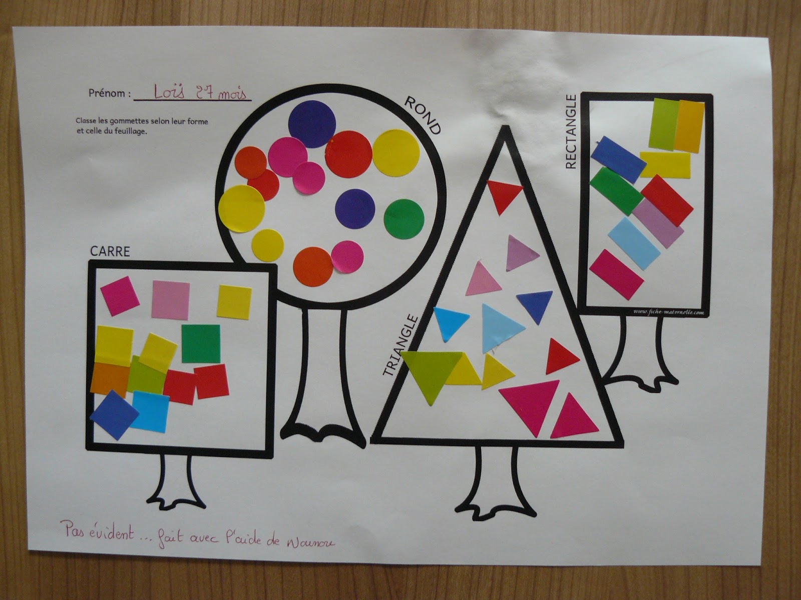 Les p'tits bouts de Lilou: Reconnaître les formes géométriques (carrés ...