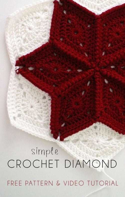 Beautiful Skills - Crochet Knitting Quilting : Crochet Diamond Granny ...