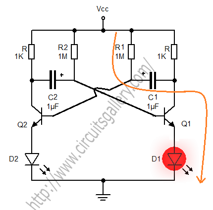 ELECTRONICS GURUKULAM: Astable Multivibrator