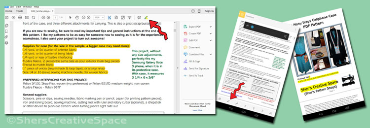 Sher's Creative Space: Viewing, Using, and Printing PDF Patterns