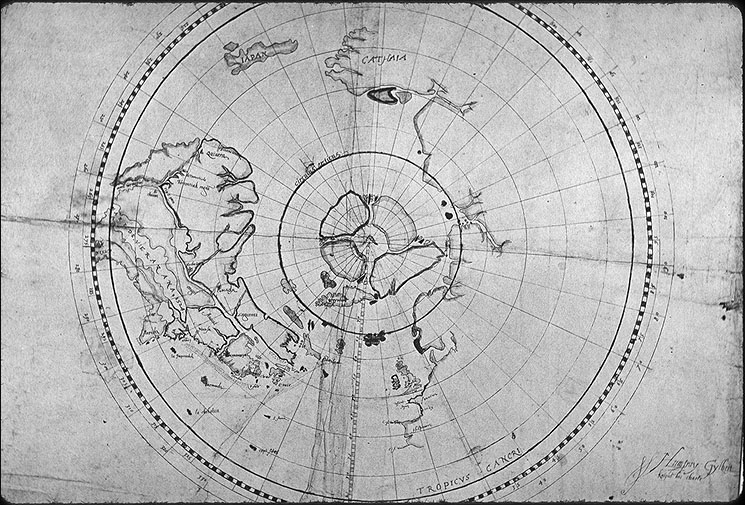 Antique Prints Blog: John Dee's Fantastic Map of 1582