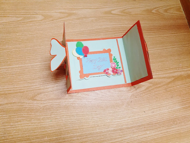 DIY Happy birthday card making with paper craft.
