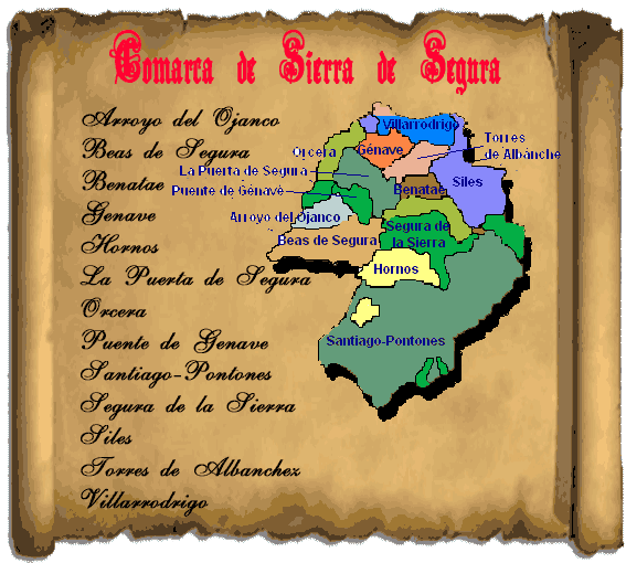 JAEN " Paraiso Andaluz ": Comarcas de Jaen, Pueblos y Ciudades