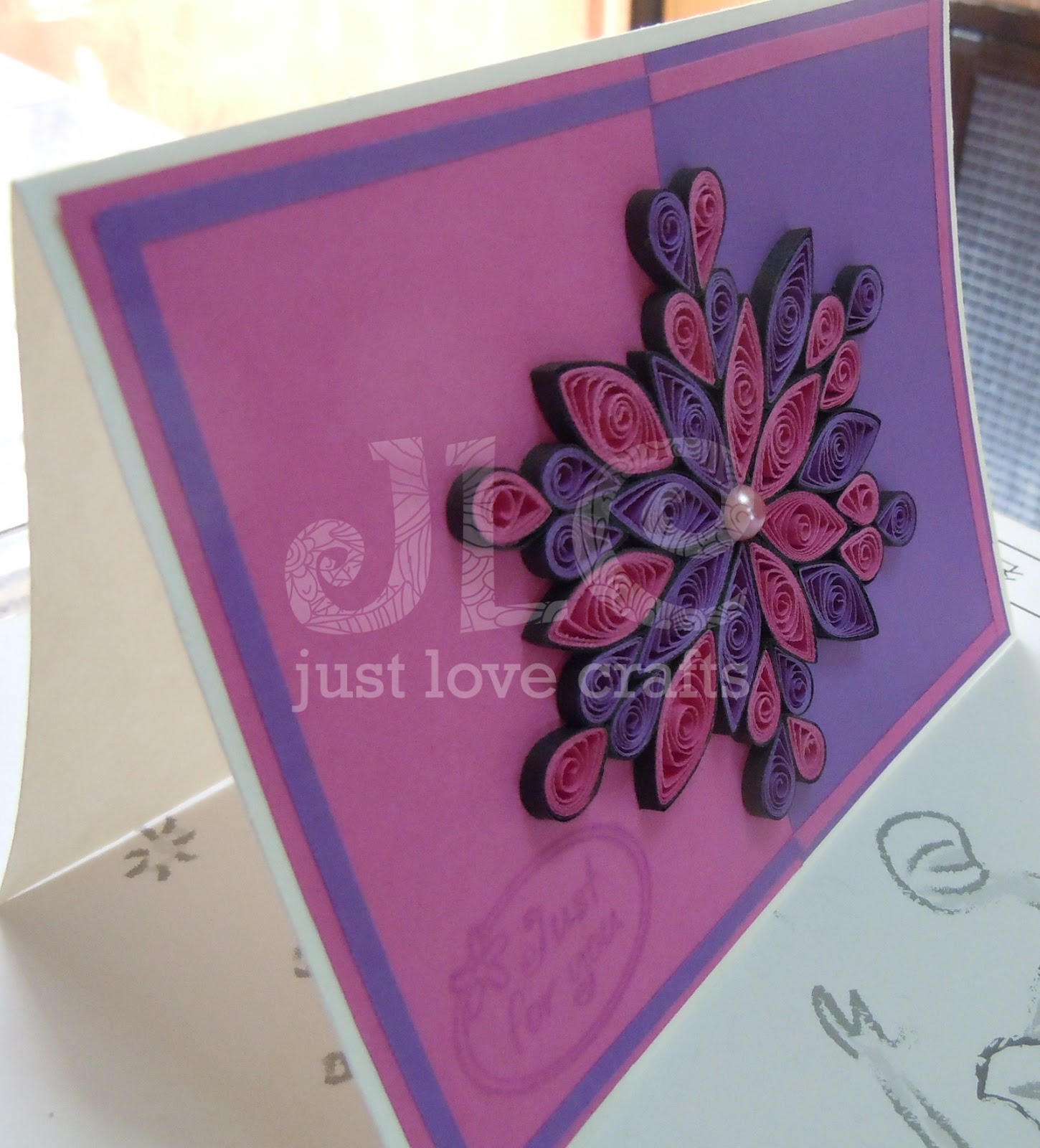 Just Love Crafts: Two tone card 1